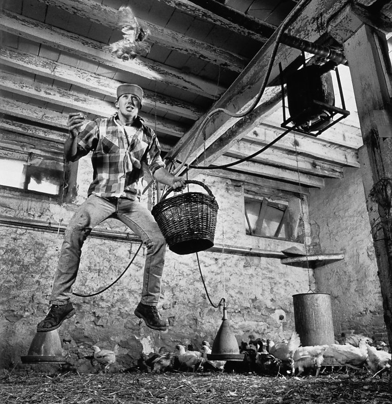 Jumping farmer - Yves Forestier